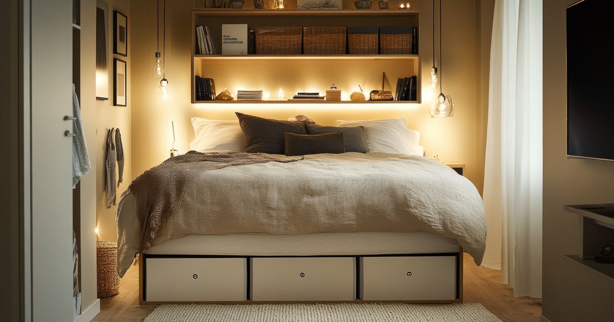 Kleines Schlafzimmer? Mit diesen 7 Hacks wirkt es doppelt so groß