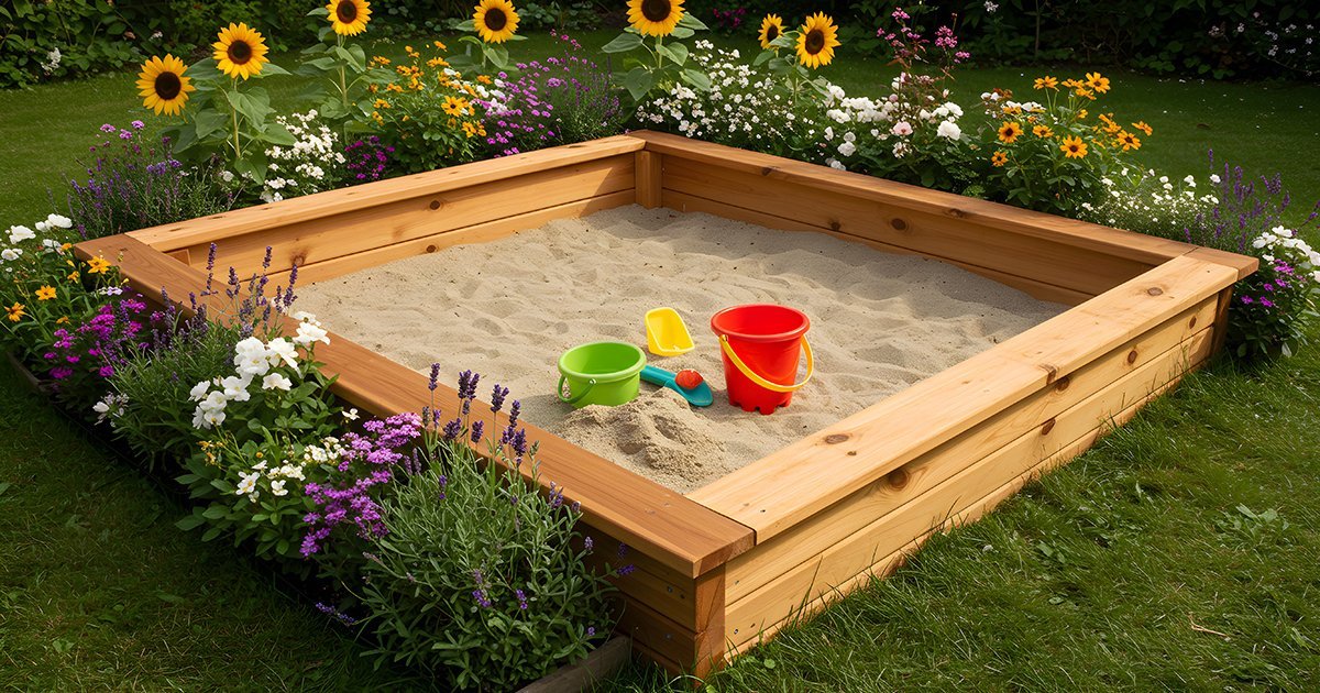 Schone Groer Sandkasten Selber Bauen Bilder